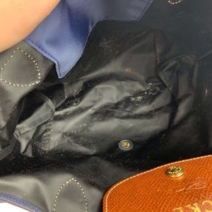 Longchamp | Bags | Longchamp Mini Le Pilage Blue Nylon Tote Bag | Poshmark